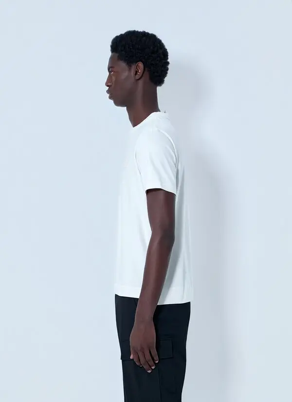 Moncler Set Of Three Logo Motif T-shirts - Gray