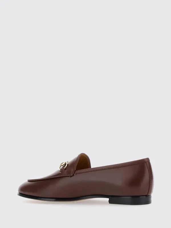 Gucci Jordaan Horsebit Loafers In Smooth Leather - Brown