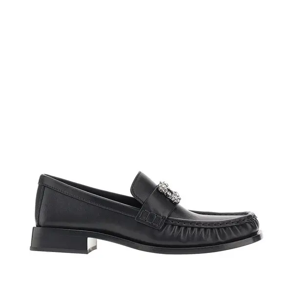 ROGER VIVIER Leather Loafers - Black