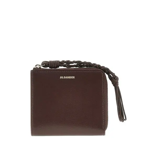 JIL SANDER Tangle' Leather Zippered Cardholder