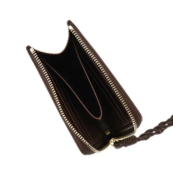JIL SANDER Tangle' Leather Zippered Cardholder