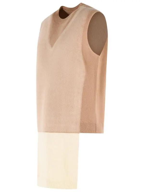 MAISON MARGIELA Beige Virgin Wool Vest
