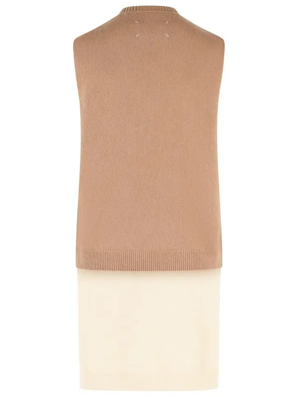 MAISON MARGIELA Beige Virgin Wool Vest