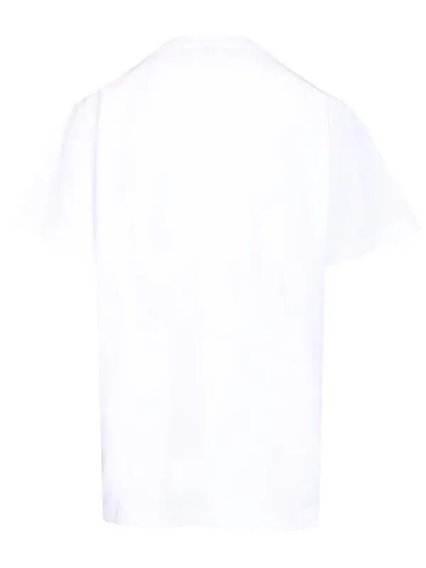 GANNI Printed Cotton T-shirt - White