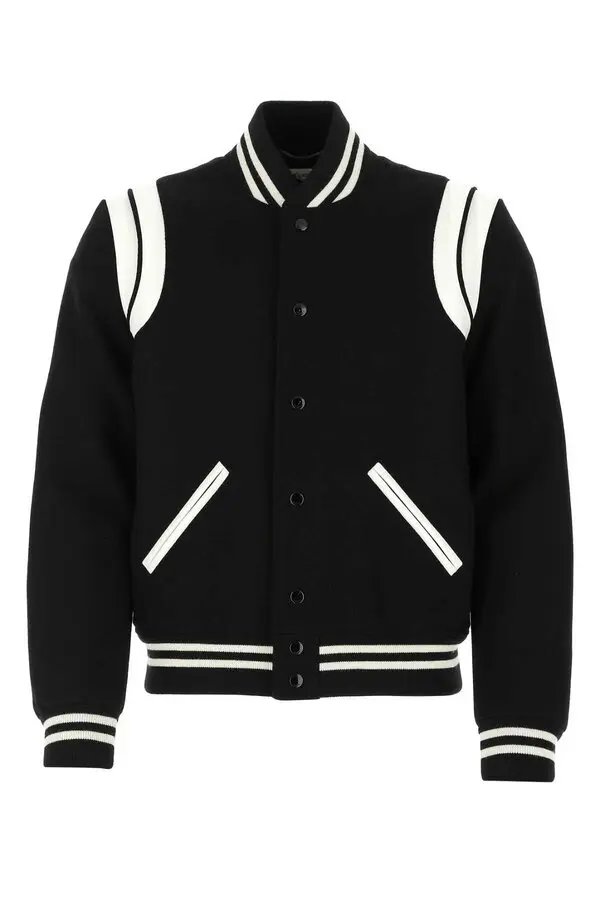 Saint Laurent Wool Blend Bomber Jacket