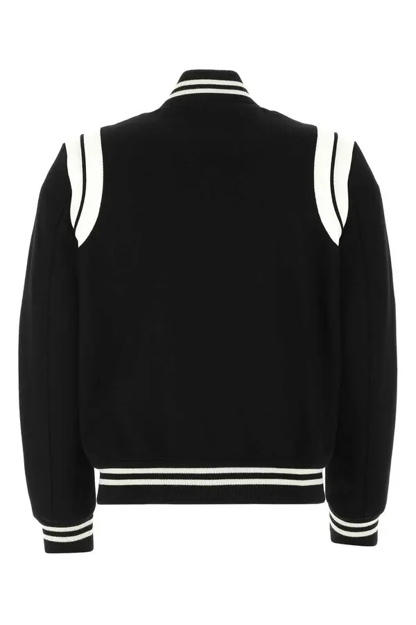 Saint Laurent Wool Blend Bomber Jacket