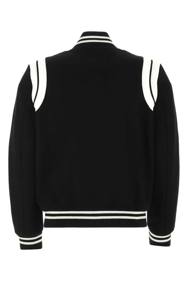 Saint Laurent Wool Blend Bomber Jacket