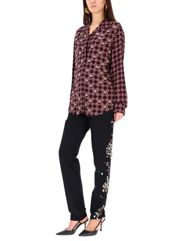 Dries Van Noten Embellished Wool Trousers