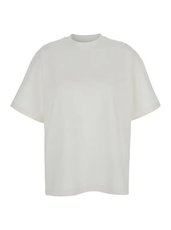 JIL SANDER T-shirt With Tonal Logo Print - Multicolor