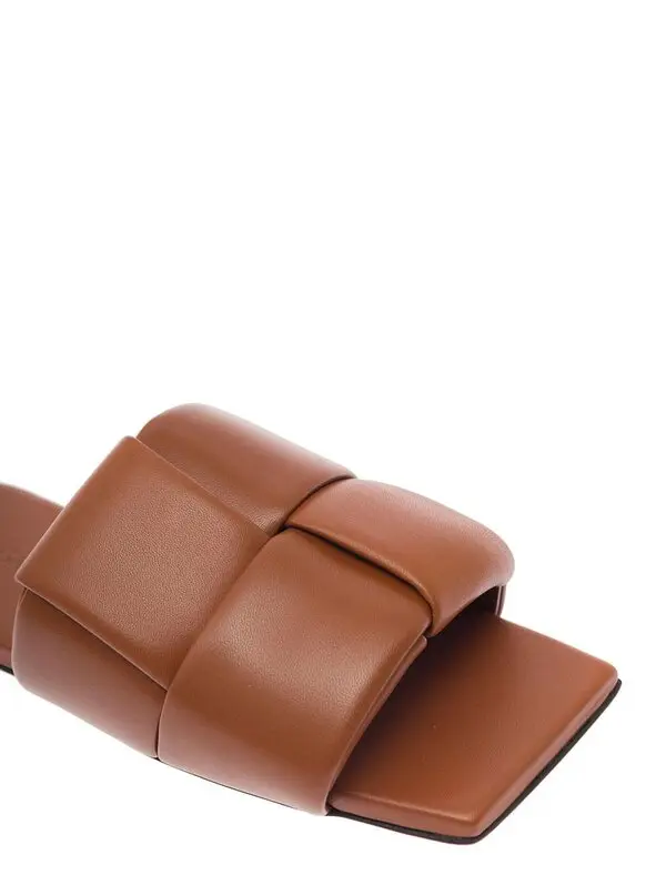 Bottega Veneta Flat Mules - Brown