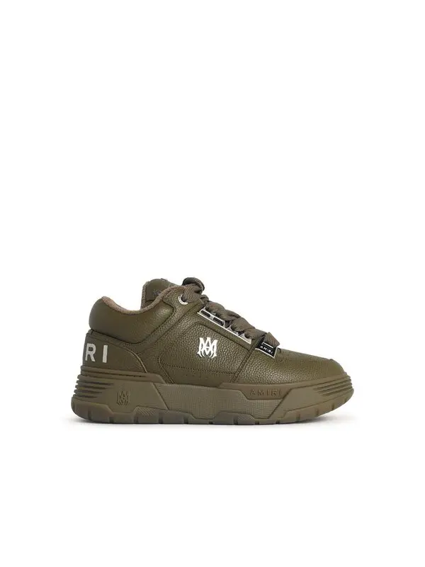 Amiri Metallic Ma-1 Thyme Leather Sneakers - Green