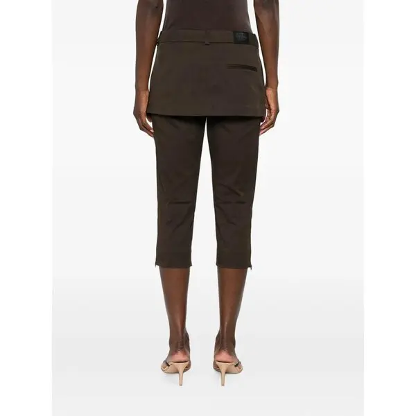 Acne Studios Layered Cropped Trousers - Brown
