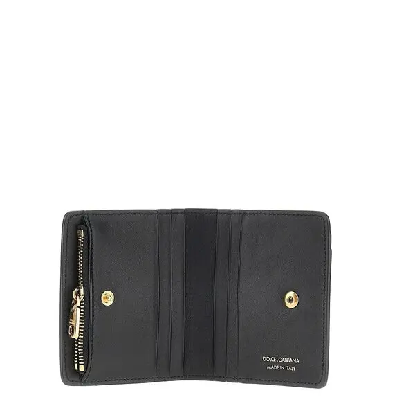 Dolce & Gabbana Leather Bi-fold Cardholder With Logo