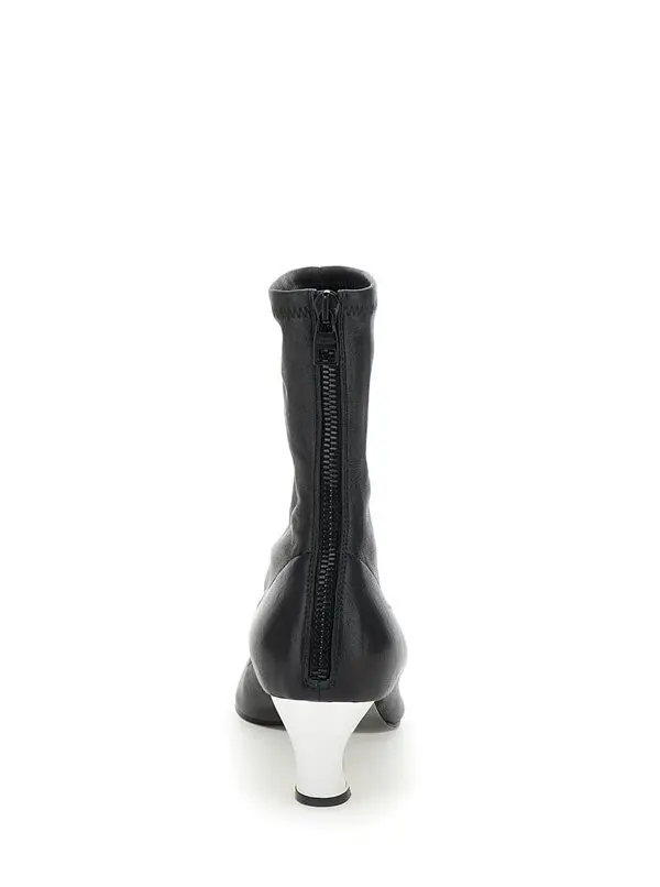 Alexander McQueen Smooth Leather Ankle Boots - Multicolor