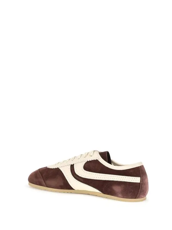 Dries Van Noten Leather Panelled Sneakers - Purple
