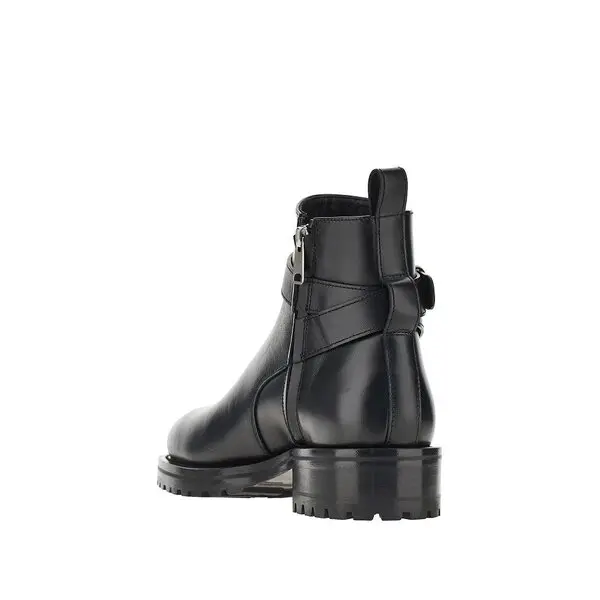 Dsquared2 Leather Boots With Debossed Logo