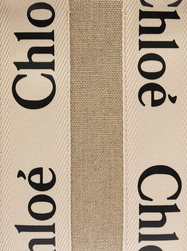 Chloé Woody Tote Bag - Cream