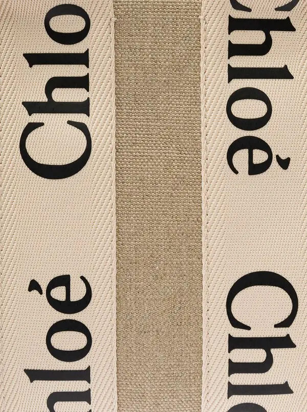 Chloé Woody Tote Bag - Cream