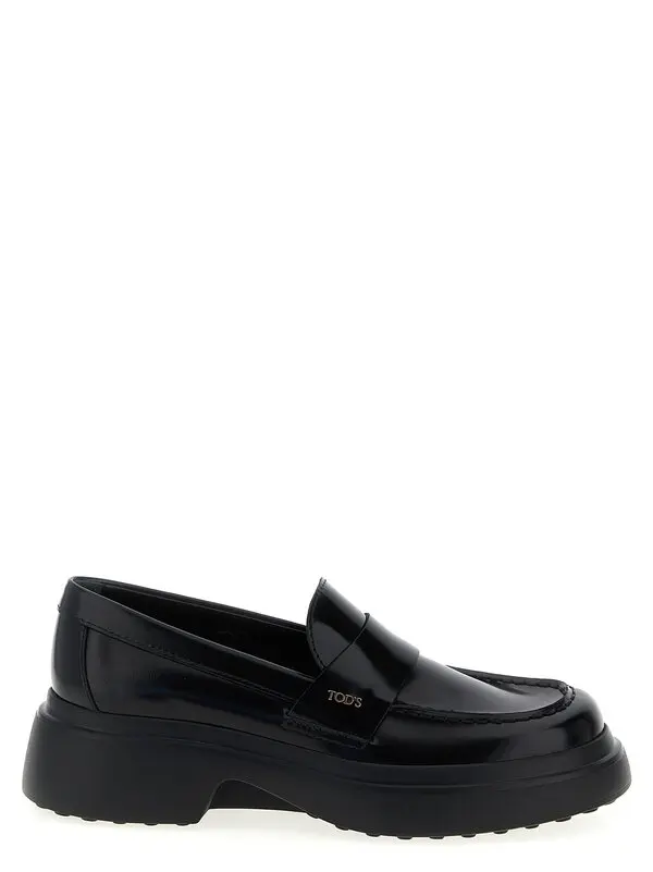 TOD'S Leather Loafers - Black