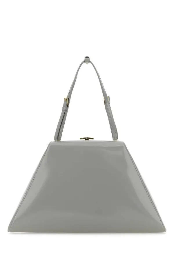 Prada Light Grey Leather Handbag - Gray