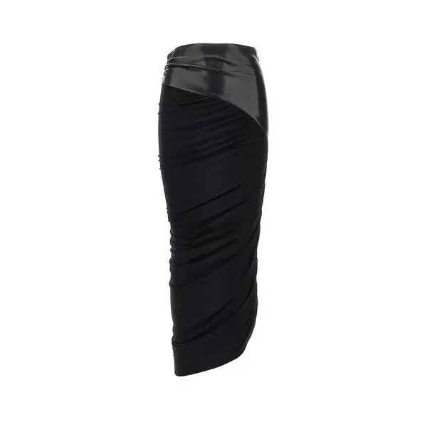 Andamane Stretch Jersey 'ursula' Skirt - Black