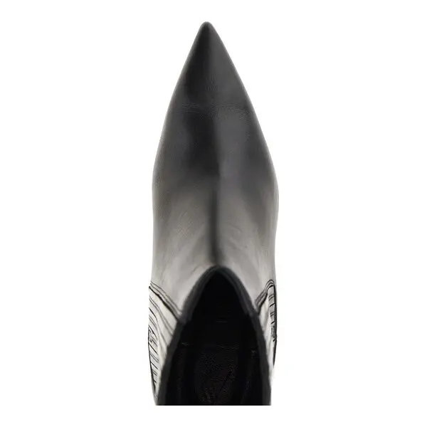 Attico Cheope' Leather Ankle Boots - Black