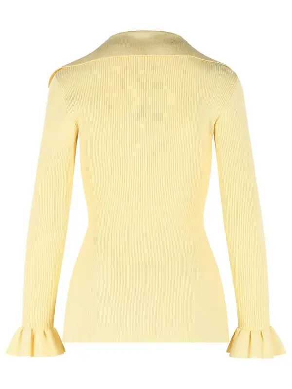 SELF-PORTRAIT Viscose Knit Top With Lacing