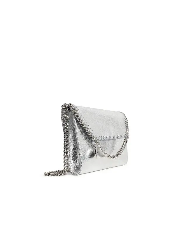 Stella McCartney Falabella Vegan Leather Wallet Bag - Silver