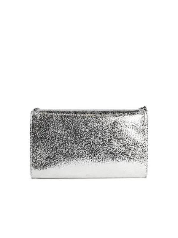 Stella McCartney Falabella Vegan Leather Wallet Bag - Silver