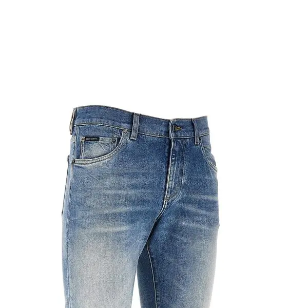 Dolce & Gabbana Stretch Denim Slim Fit Jeans - Blue