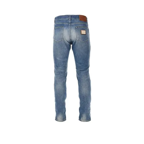 Dolce & Gabbana Stretch Denim Slim Fit Jeans - Blue