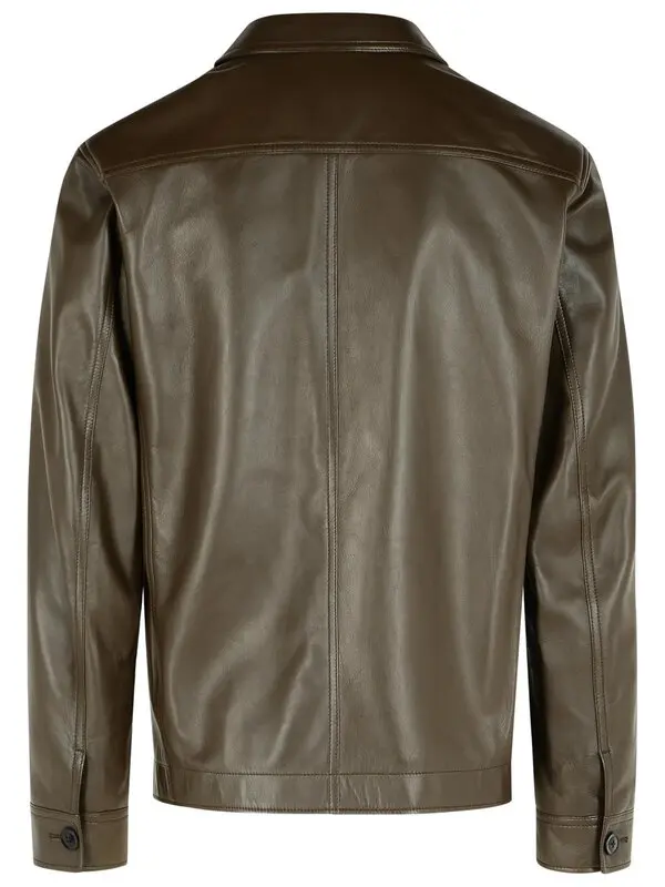 TOM FORD Tobacco Leather Jacket