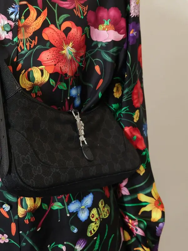 Gucci Jackie Slim Gg Canvas Shoulder Bag