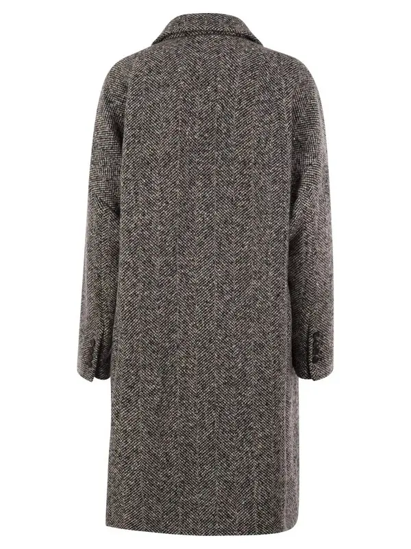 Brunello Cucinelli Wool Overcoat - Black