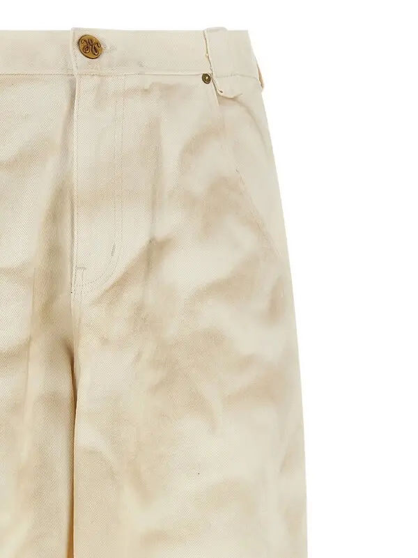 WILLY CHAVARRIA Bad Boy' Denim Jeans - Cream
