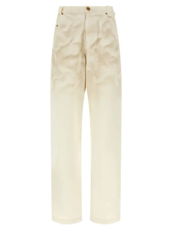WILLY CHAVARRIA Bad Boy' Denim Jeans - Cream