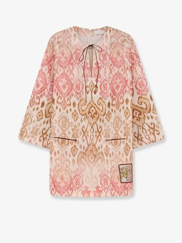 Zimmermann Aster Shift Mini Dress - Multicolor