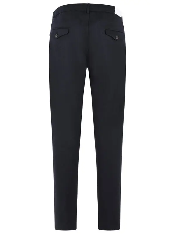 Eleventy Wool Blend Trousers - Blue