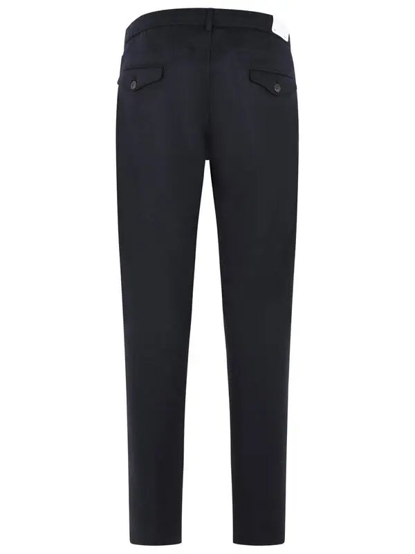 Eleventy Wool Blend Trousers - Blue