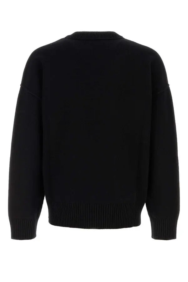AMI Paris Wool Sweater - Black