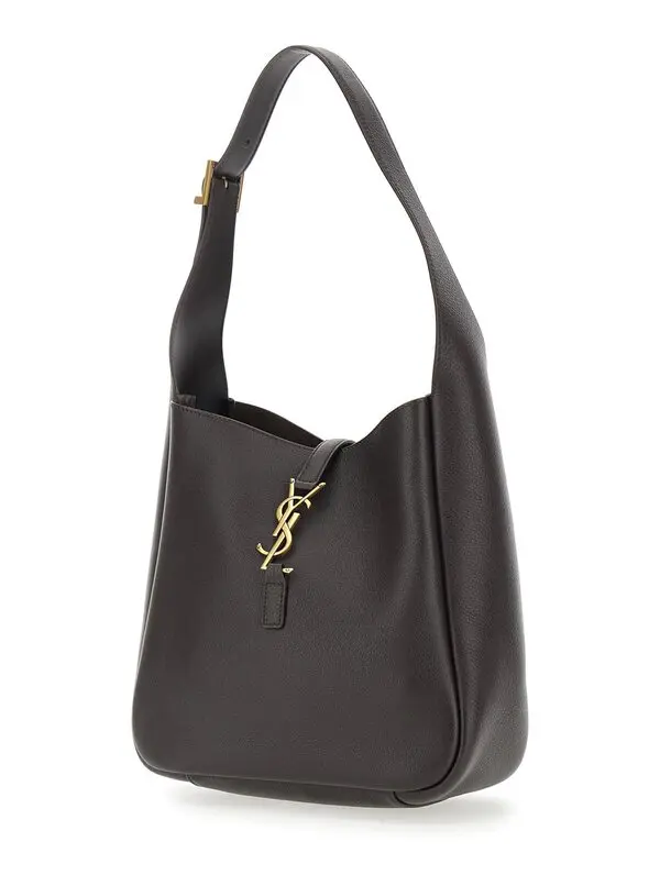 Saint Laurent Shoulder Bag 'le 5 À 7' With Adjustable Strap And Cassandre Plate On The Front In Leather For - Brown