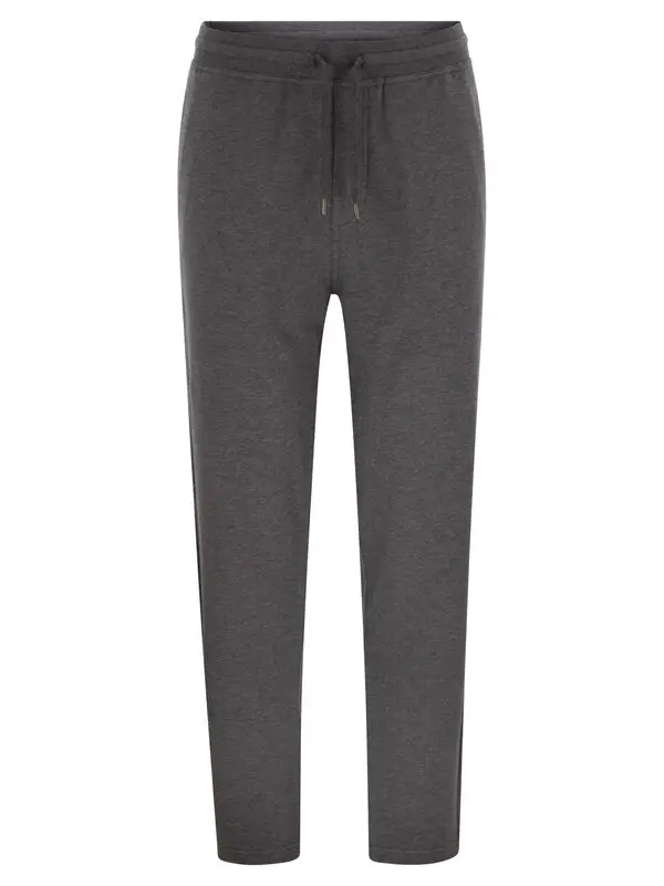 Brunello Cucinelli Techno Cotton Fleece Trousers - Multicolor