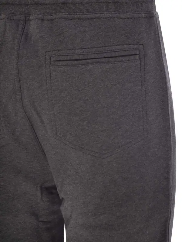 Brunello Cucinelli Techno Cotton Fleece Trousers - Multicolor
