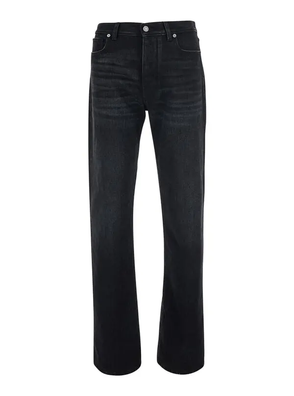 Fendi Denim Slim Jeans With Logo Patch - Multicolor