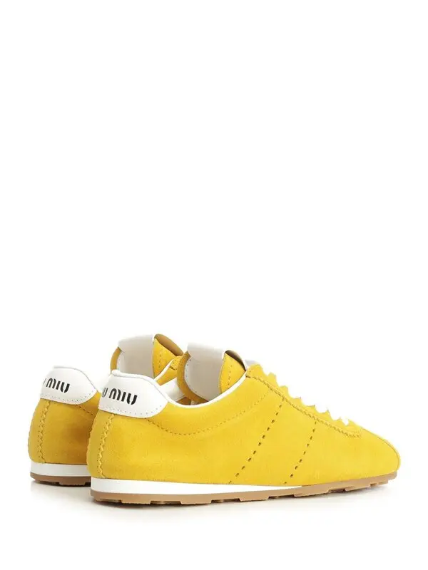 Miu Miu Plume Suede Sneakers