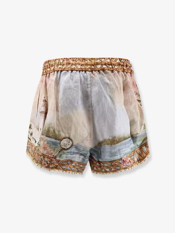 Zimmermann Mahon Linen Shorts