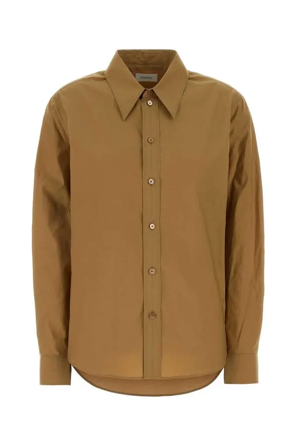 LEMAIRE Camel Poplin Shirt