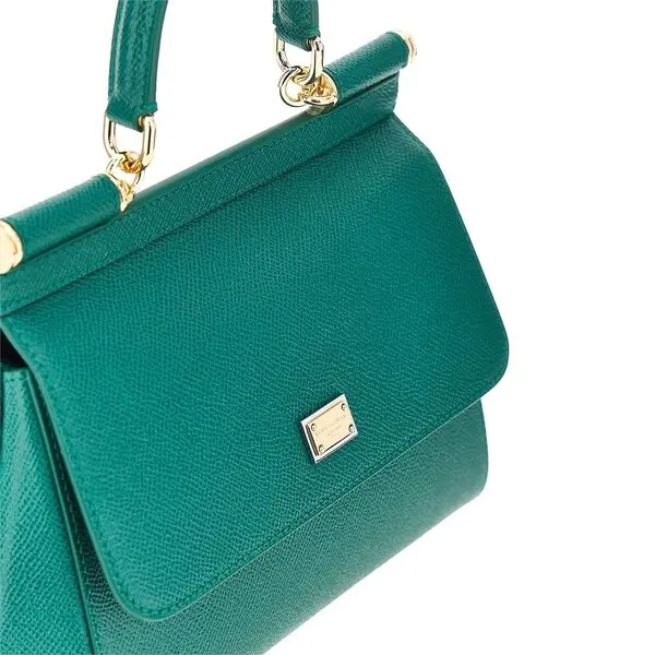 Dolce & Gabbana Dauphine Leather Medium 'sicily' Bag - Green