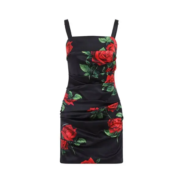 Dolce & Gabbana Rose Rosse Mini Dress