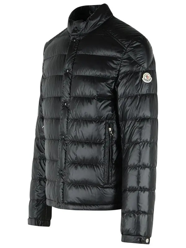 Moncler Selves' Short Polyamide Down Jacket - Black